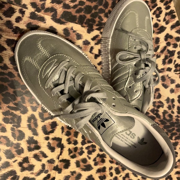 adidas | Shoes | Copy Rare Silver Sambarose Adidas Brand New Wo Tags ...